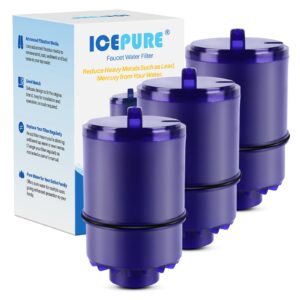 icepure faucet water filter replacement for pur® plus rf9999® fm-2500v, fm-3700, rf3375, pfm400h pfm450s pfm150w pfm350v pur-0a1 fm2500v fm-3700 for all pur faucet filtration systems, 3pack