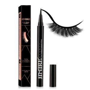 jimire 2-in-1 eyeliner instead of glue, magic eyeliner | extra strong hold for false eyelashes | no magnet & no glue needed | only for 20’s to apply lashes