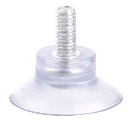 KINMAD 10 Pcs M8x13mm Rubber Strong Suction Cup Screw with 35mm Sucker Hanger Pads for Table Glass Tops