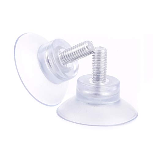 KINMAD 10 Pcs M8x13mm Rubber Strong Suction Cup Screw with 35mm Sucker Hanger Pads for Table Glass Tops