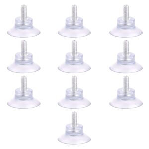 KINMAD 10 Pcs M6x13mm Rubber Strong Suction Cup Screw with 35mm Sucker Hanger Pads for Table Glass Tops