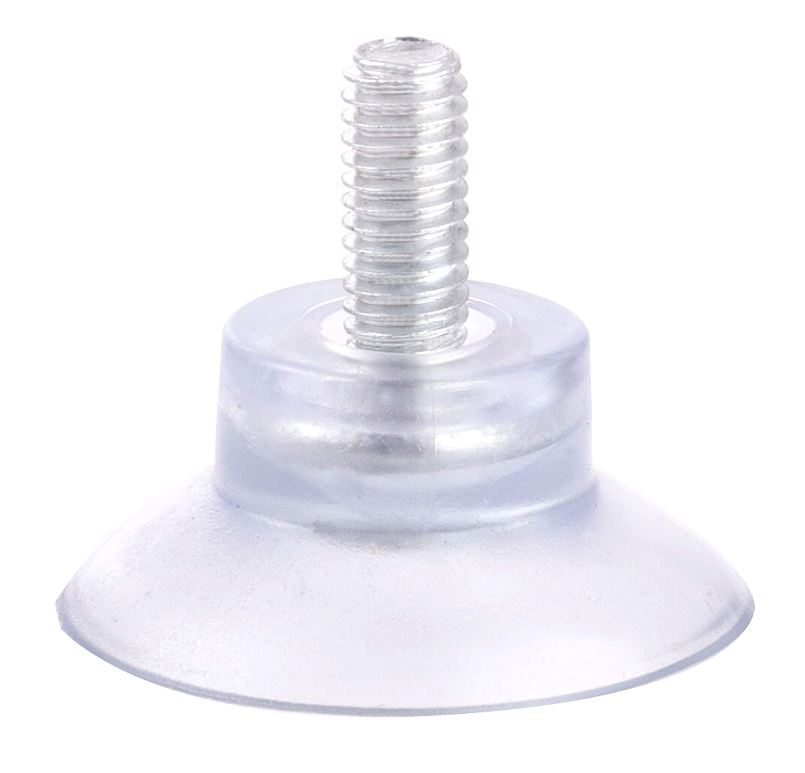 KINMAD 10 Pcs M6x13mm Rubber Strong Suction Cup Screw with 35mm Sucker Hanger Pads for Table Glass Tops