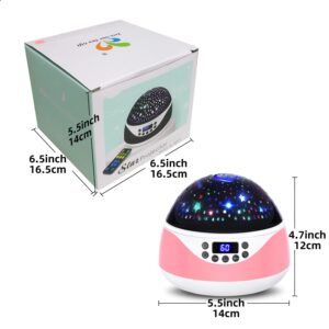 RTOSY Star Projector Night Light for Kids with Music & Timer, Baby Sleep Soothing Remote Control Music Projection Night Light, Great Holiday Gifts for Kids