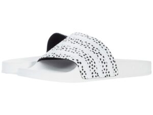 adidas adilette footwear white/core black/footwear white 10 b (m)