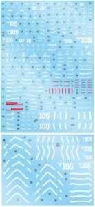 ansai decals fits hobby mg 1/100 msn-06s sinanju ver. ka 2pcs set diy decals