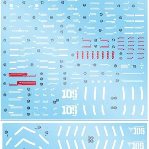 ANSAI Decals Fits Hobby MG 1/100 MSN-06S Sinanju Ver. Ka 2pcs Set DIY Decals