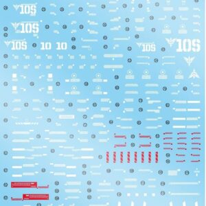 ANSAI Decals Fits Hobby MG 1/100 MSN-06S Sinanju Ver. Ka 2pcs Set DIY Decals