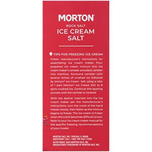 Morton Ice Cream Salt, Rock Salt, 4 Pound, Tub (Pack of 4)