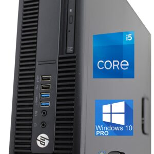 HP 600 G2 ProDesk SFF Desktop, Intel Quad-Core i5 6500 Upto 3.6GHz, 16GB RAM, 512GB SSD, HD Graphics 530 4K / 3-Monitor Support, Wi-Fi, Bluetooth, HDMI, DisplayPort - Windows 10 Pro (Renewed)