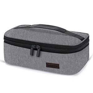 gloppie small lunch bag mini lunch box insulated lunch bag for men women petty lunch box adult portable lunch pail thermal lunch containers reusable snack bags loncheras para hombres grey