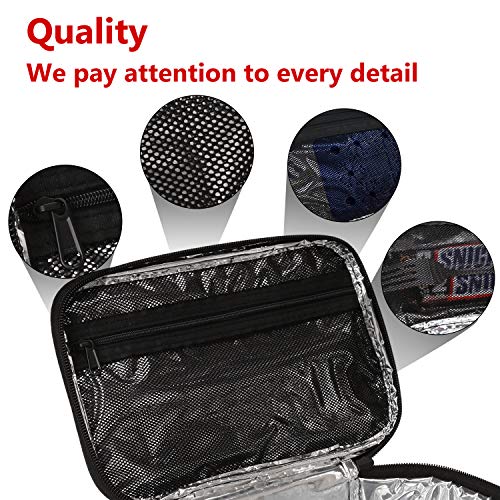 Gloppie Small Lunch Bag Mini Lunch Box Insulated Lunch Bag for Men Women Petty Lunch Box Adult Portable Lunch Pail Thermal Lunch Containers Reusable Snack Bags Loncheras Para Hombres Grey