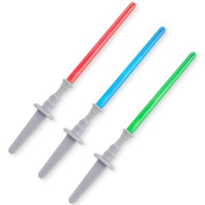 Super Z Outlet Light Sabre Cupcake Decoration Toppers Sticks Picks Set for Children Birthday Party, Fan Shows, Movies, 4" inches Tall (12 Pack)