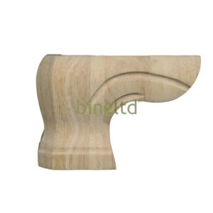 BingLTD - 5 3/4" Unfinished Hardwood Sofa Legs - Set of 4 (T-PFP-PED-RW)