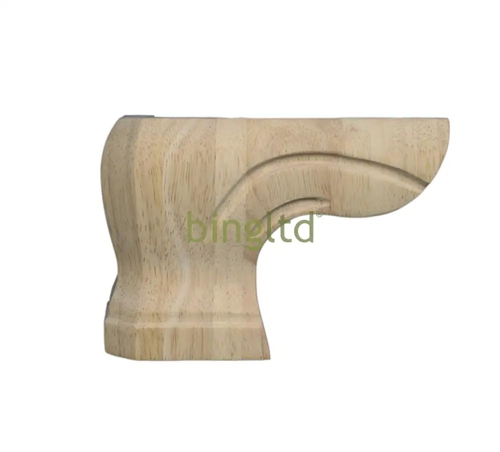 BingLTD - 5 3/4" Unfinished Hardwood Sofa Legs - Set of 4 (T-PFP-PED-RW)