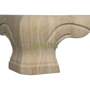 BingLTD - 5 3/4" Unfinished Hardwood Sofa Legs - Set of 4 (T-PFP-PED-RW)