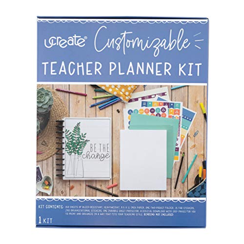 UCreate Customizable DIY Teacher Planner Kit, 8.5" x 11", 157 Pieces (P1000128)