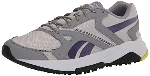 Reebok women's Lavante Terrain Running Shoe, Pure Grey/Yellow Flare, 8.5 US