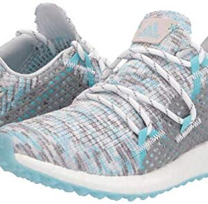 adidas Women's W Crossknit DPR Golf Shoe, White/Hazy Sky/Grey, 7.5 US