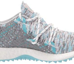 adidas Women's W Crossknit DPR Golf Shoe, White/Hazy Sky/Grey, 7.5 US