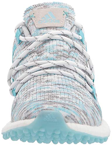 adidas Women's W Crossknit DPR Golf Shoe, White/Hazy Sky/Grey, 7.5 US