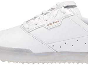 adidas womens Golf Shoe, White/White/Clear Mint, 7.5 US