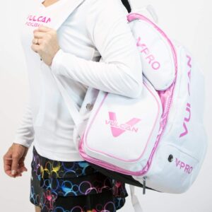 Vulcan VPRO Pickleball Backpack (White/Pink)