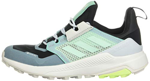 adidas Women's Terrex Trailmaker Gore-TEX Hiking Shoes, Core Black/Clear Mint/Acid Mint - 8.5