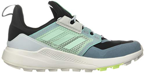 adidas Women's Terrex Trailmaker Gore-TEX Hiking Shoes, Core Black/Clear Mint/Acid Mint - 8.5