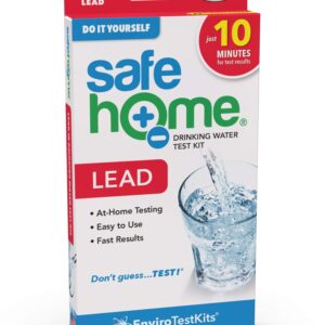 Safe Home® DIY Lead in Drinking Water Test Kit – at Home Testing for Lead in City Water or Well Water – Detection to 5ppb – 10 Minute Test – Single Pack