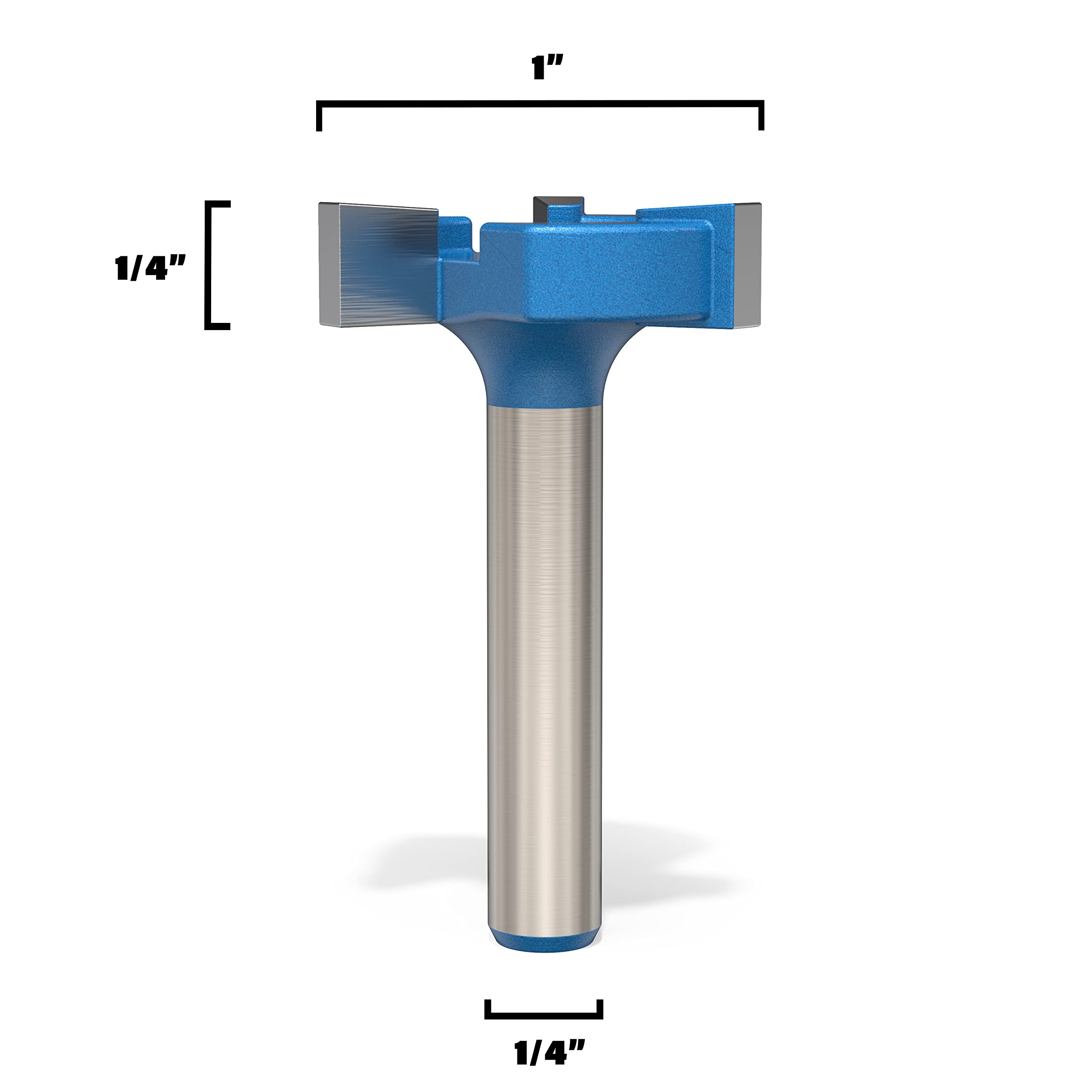 Sabre Tools CNC Spoilboard Surfacing Router bit Planer for Slab Flattening and Planing (1/4” S, 1” D, 1/4” H)