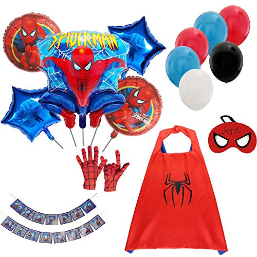 BCD-PRO Superhero Spiderman Happy Birthday for Kids Party Supplies Decoration