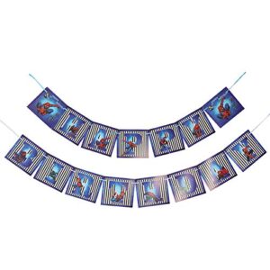 BCD-PRO Superhero Spiderman Happy Birthday for Kids Party Supplies Decoration