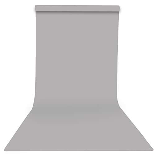 Yizhily Seamless Photogrphy Background Paper, Paper Backdrop Roll for Photoshoot, 53" x16', Pursuit Grey