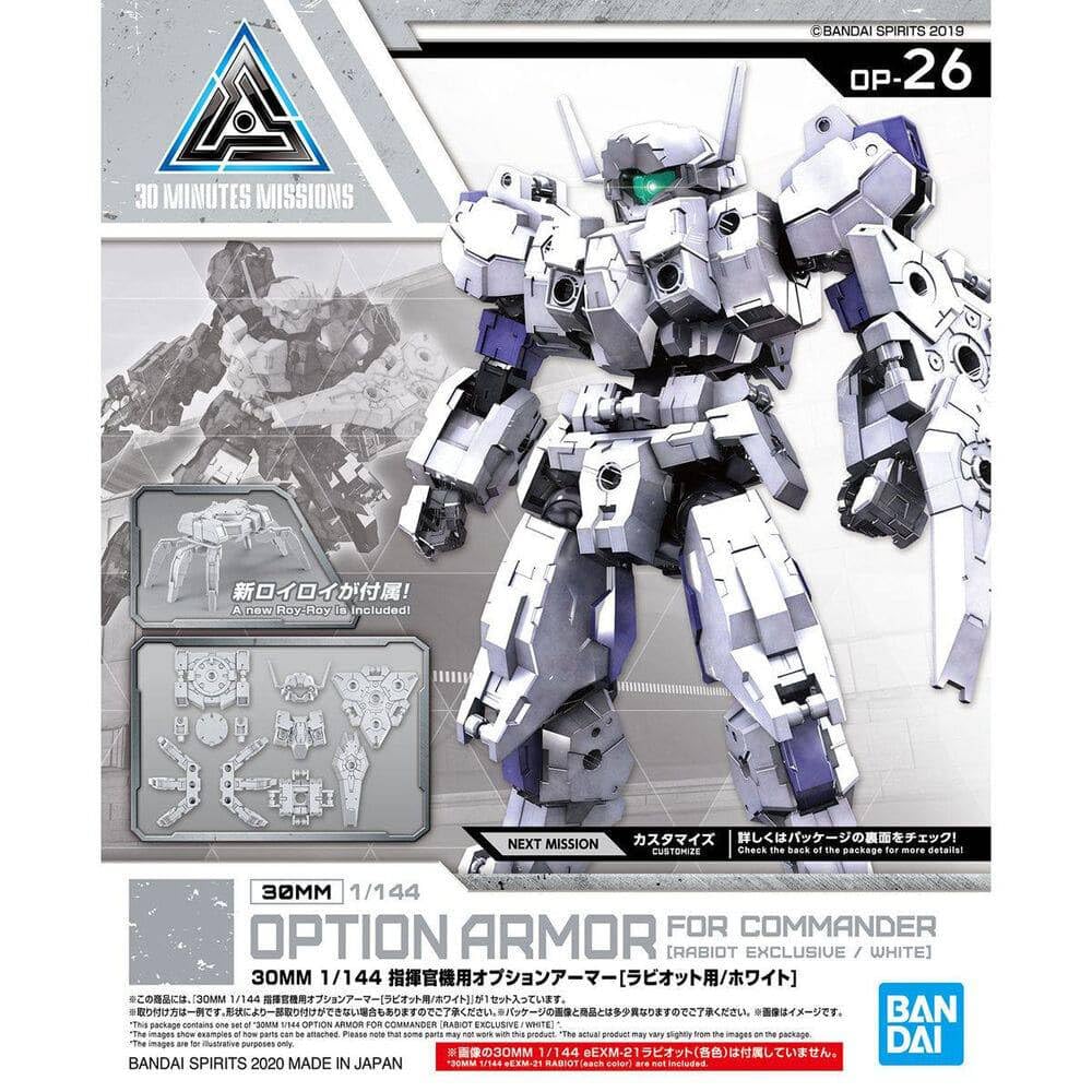 Bandai Hobby 30MM Optional Armor for Conductor Machines [Raviot/White] 1/144 Scale Color-Coded Plastic Model