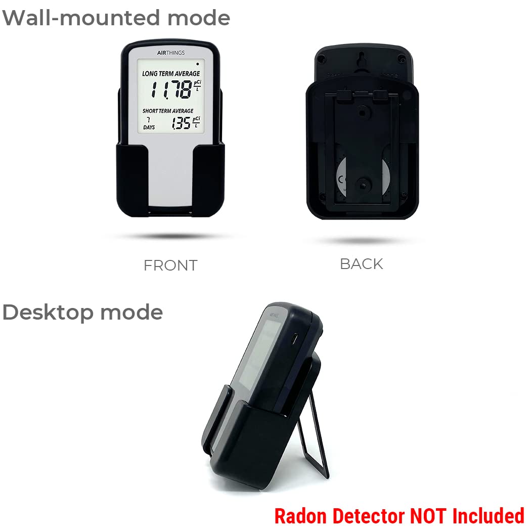 Multiple Purposes Case for Corentium Home Radon Detector by Airthings, for Desktop and Wall-Mounted