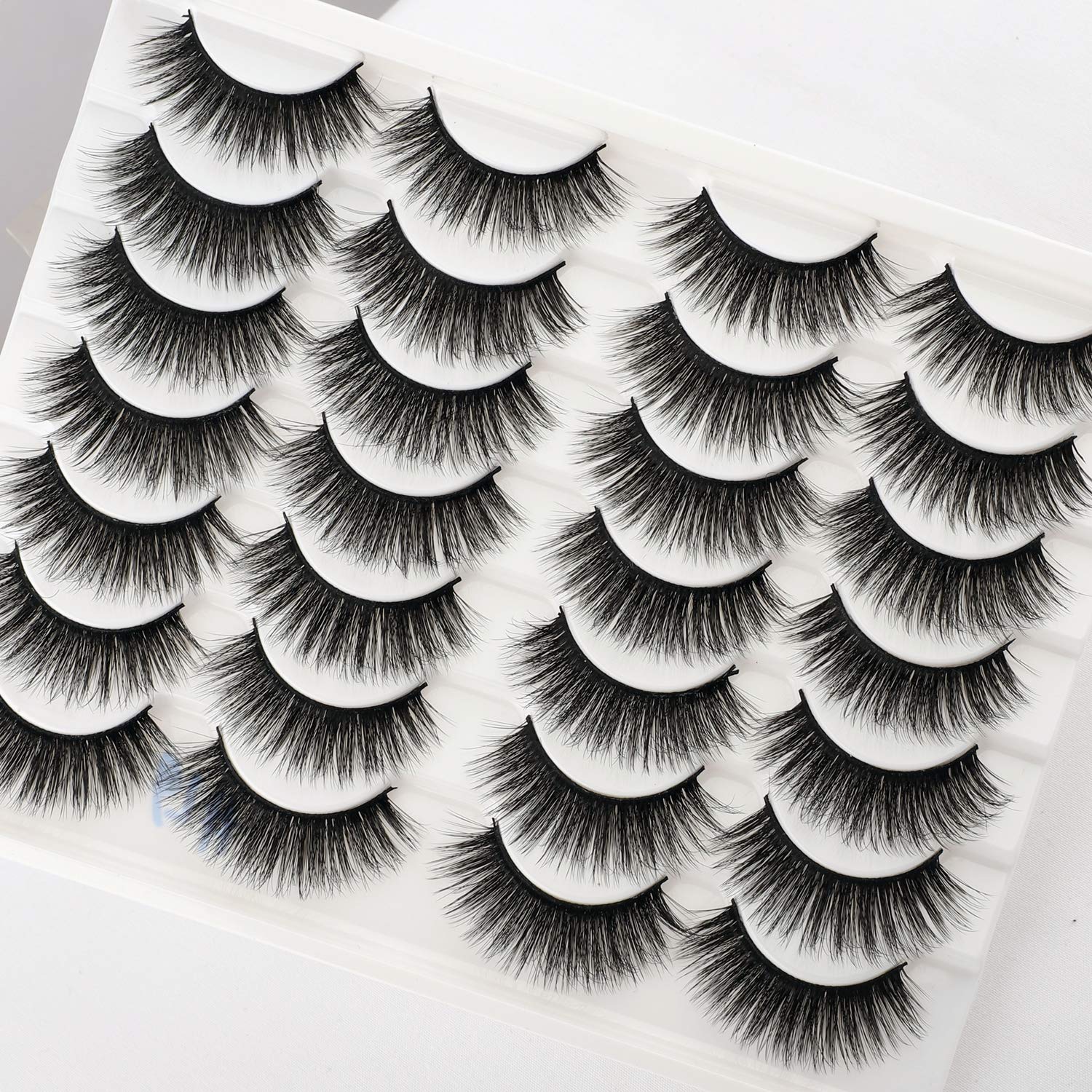 Newcally Lashes Fake Eyelashes Long Dramatic Thick Volume Faux Mink Eye Lashes 14 Pairs Pack