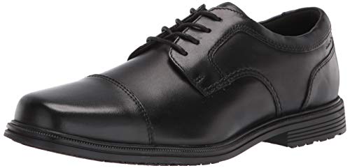 Rockport mens Rockport Men's Robinsyn Waterproof Cap Toe Oxford, Black, 13 US