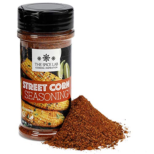 The Spice Lab Mexican Street Corn Seasoning – 5 oz Shaker Jar - All Natural Elote Seasoning for Mexican Corn, Vegan Street Corn & Chili - Savory Popcorn Seasoning – Great Mexican Snacks - 7138