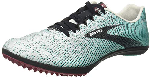 Brooks Women's Mach 19 Spikeless Running Shoe, Grey Black Atlantis, 8 UK