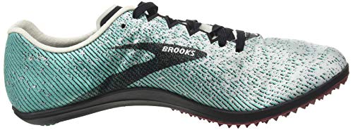 Brooks Women's Mach 19 Spikeless Running Shoe, Grey Black Atlantis, 8 UK