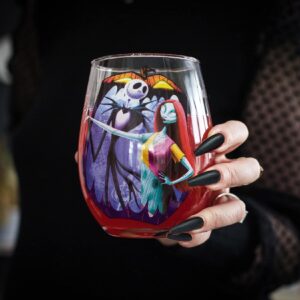 The Nightmare Before Christmas "Meant To Be" Stemless Glass | Holds 20 Ounces