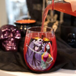 The Nightmare Before Christmas "Meant To Be" Stemless Glass | Holds 20 Ounces