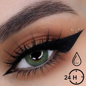 2021 Upgraded Self-adhesive Eyeliner,2 in 1 Eye Liner Pen Diamond Bling Glitter Liquid Eyeliner No Glue, Non Magnetic, Eye Liner for Eye Makeup and Wear Normal False Eyelashes (Queen Gold)