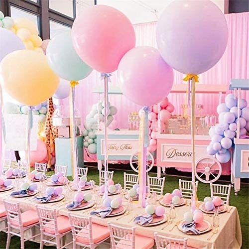 30pcs Pastel Balloons 18 inch Large Pastel Balloons Big Round Pastel Jumbo Latex Balloons for Easter Birthday Wedding Baby Shower Decorations