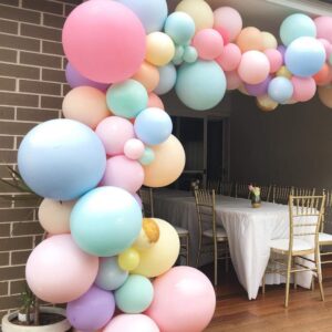 30pcs Pastel Balloons 18 inch Large Pastel Balloons Big Round Pastel Jumbo Latex Balloons for Easter Birthday Wedding Baby Shower Decorations