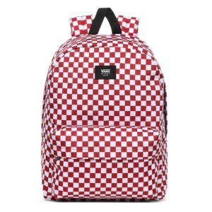 vans men's old skool iii backpack, chili pepper checkerboard, os