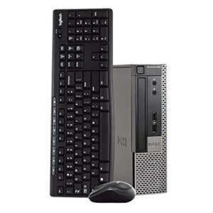 dell optiplex 990 ultra small space saving pc desktop computer, intel quad core i5, 8gb ram, 500gb hdd, windows 10 pro, new 16gb flash drive, wireless keyboard & mouse, dvd, wifi (renewed)