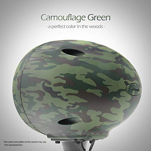 GoHawk TJ4-W Camo Green Waterproof Amplifier 4" Full Range Bluetooth Motorcycle Stereo Speakers 1 to 1.25 in. Handlebar Mount Audio Amp System Harley Touring Cruiser ATV 4-Wheeler, USB, AUX, FM Radio