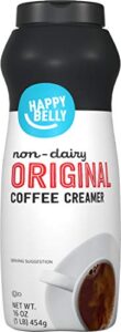 amazon brand - happy belly powdered non dairy original coffee creamer, 1 pound (pack of 1)