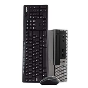 dell optiplex 9020 ultra small space saving pc desktop computer, intel quad core i5, 8gb ram, 512gb ssd, windows 10 pro, new 16gb flash drive, wireless keyboard & mouse, dvd, wifi (renewed)